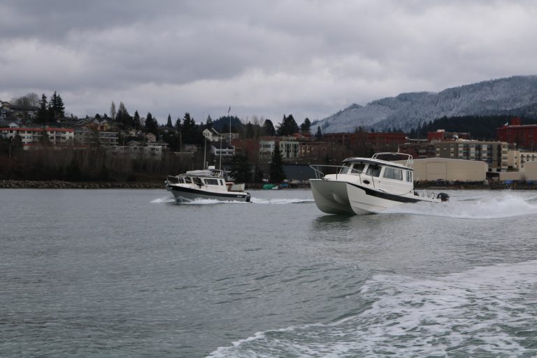 Our 25' TomCat Catamaran | C-Dory Boats