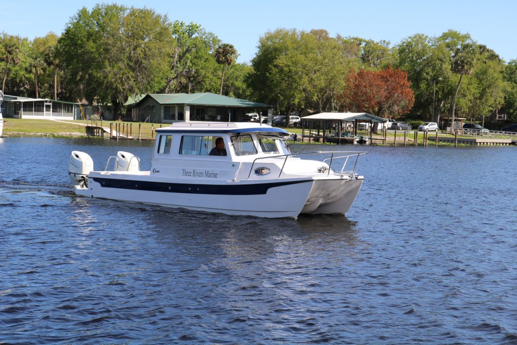 Our 25' TomCat Catamaran | C-Dory Boats